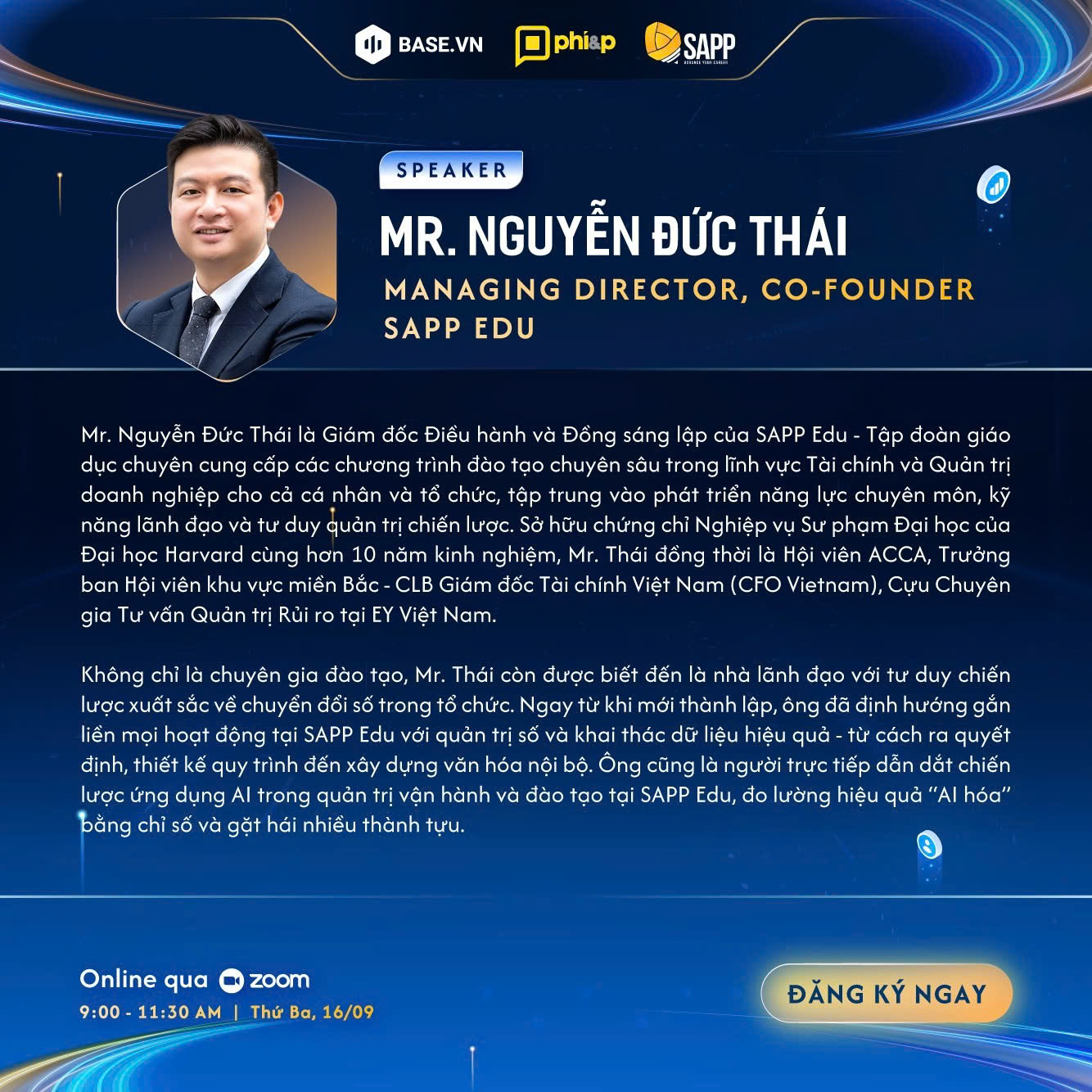 SAPP Edu & Base.vn & Phi&P Bắt Tay Đồng Tổ Chức Webinar "AI Roadmap For Business Leaders: Định ...